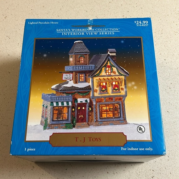 Santa’s Workbench | Holiday | Vintage Santas Workbench Tj Toys Interior ...